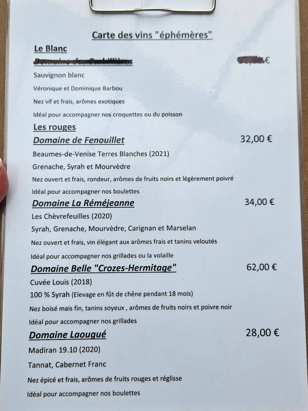 Carta de Bistro Belgo Belge, Namur