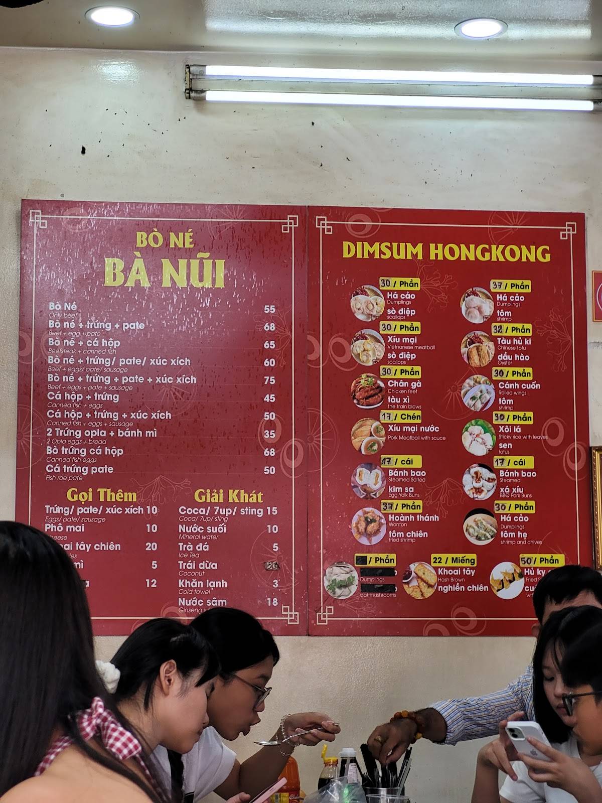 Carta del restaurante Bò Né Bà Nũi, Ciudad Ho Chi Minh (Saigón), 94 ...