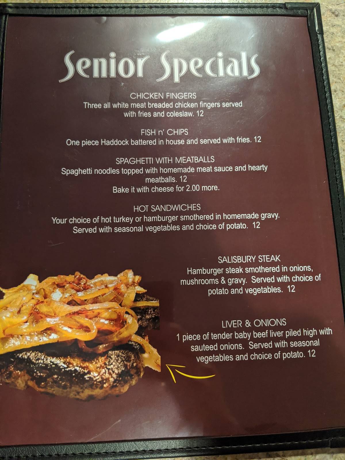 Menu at Bobby's Restaurant, Prescott
