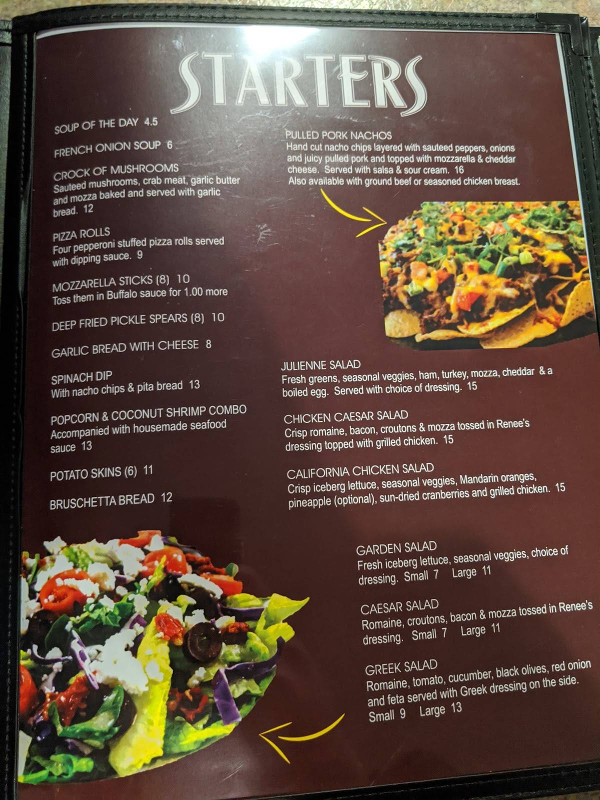 Menu at Bobby's Restaurant, Prescott