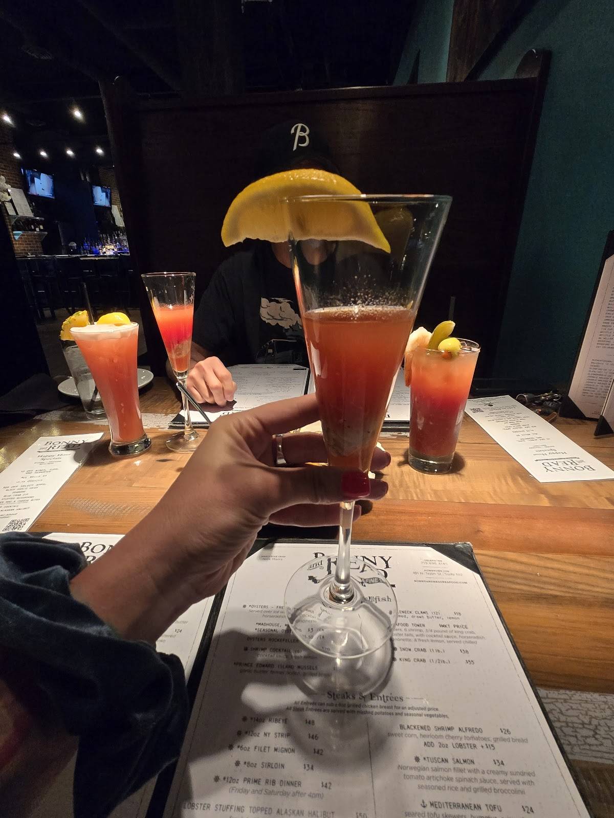Menu at Bonny and Read Seafood steakhouse, Colorado Springs, 101 N ...