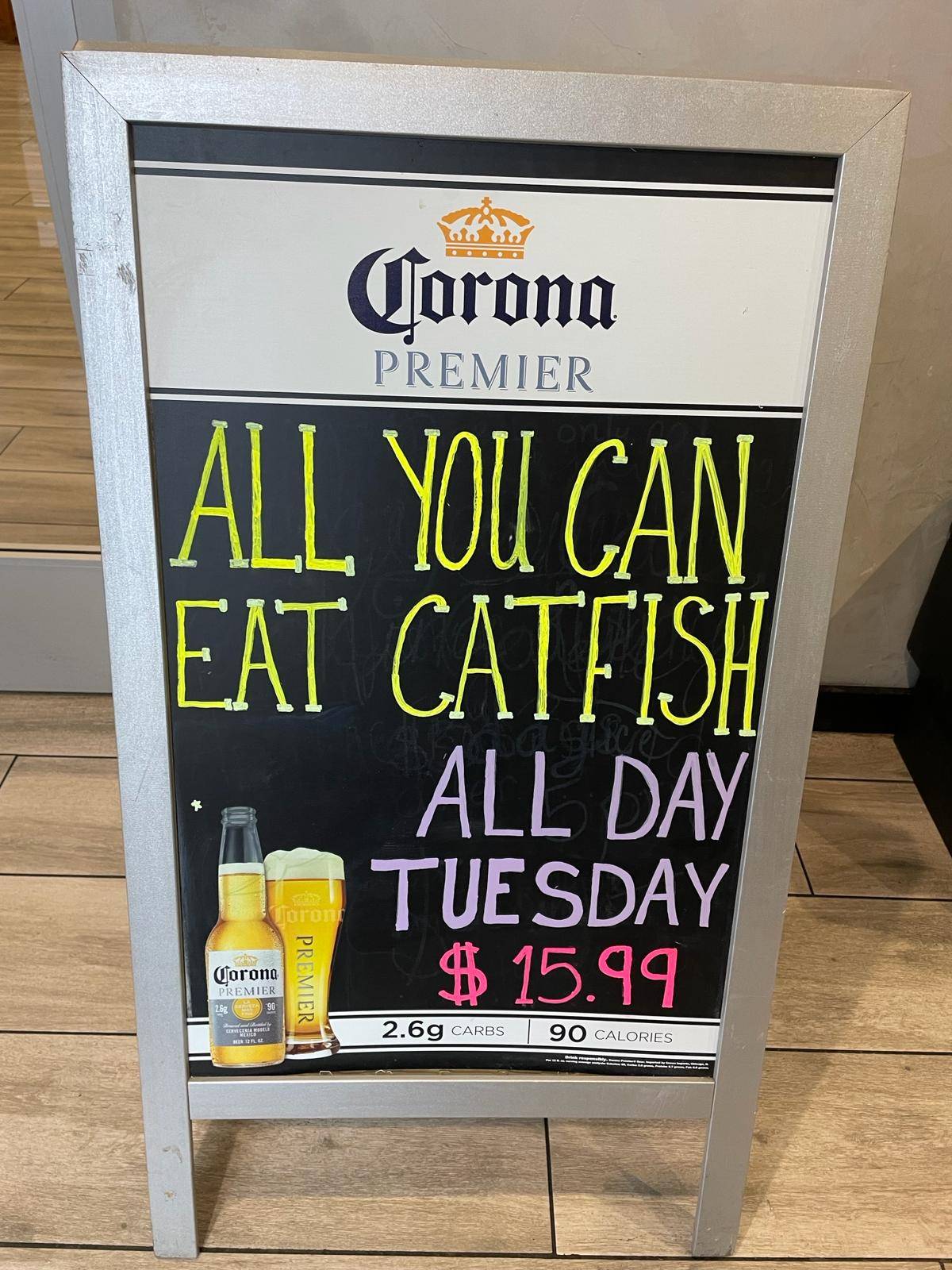 Menu at Boo Rays of New Orleans restaurant, Crowley