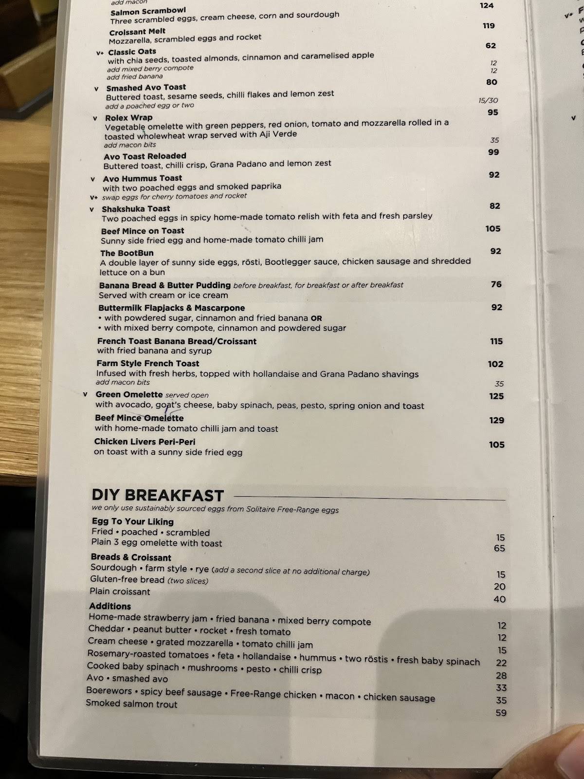 Menu at Bootlegger - Rosmead Avenue (Halaal), Cape Town, 27 Rosmead Ave