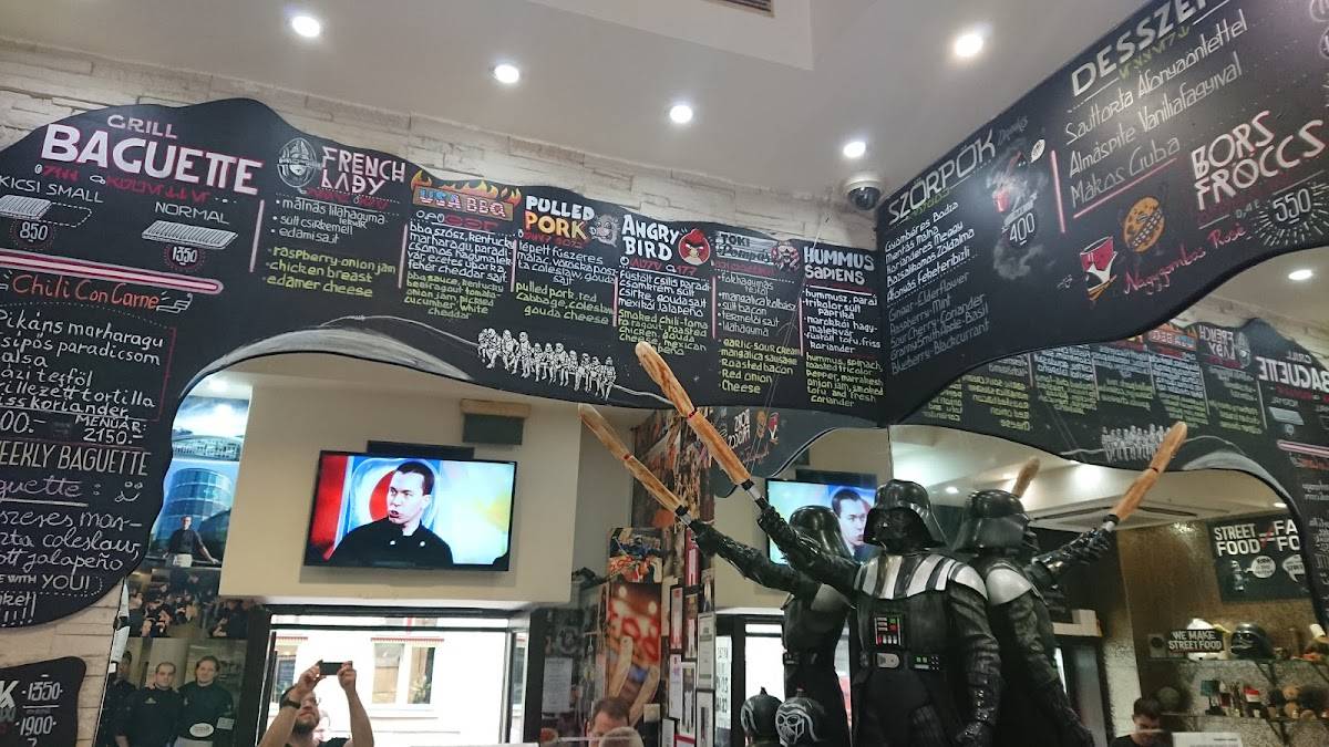 Menu at Bors Gastro Bar, Budapest, Kazinczy u. 10