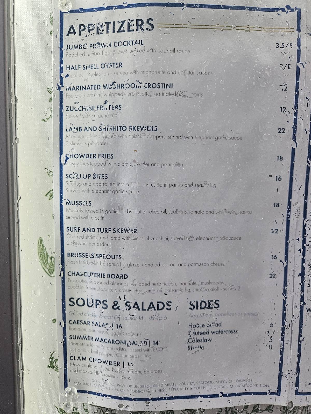 Menu at The Red House Restaurant, Cambridge, 98 Winthrop St