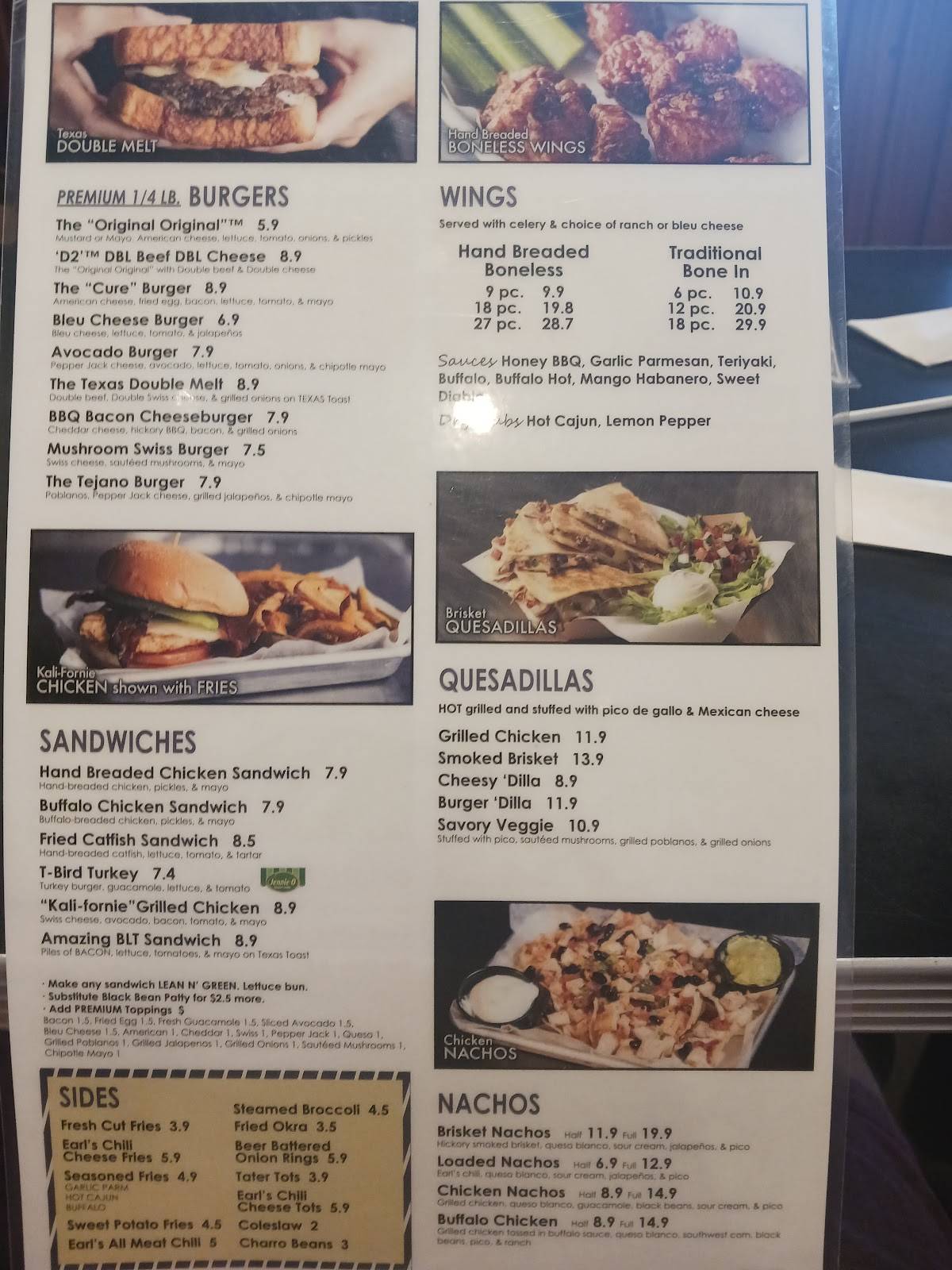 Menu at Bottlecap Alley Icehouse Grill pub & bar, Corsicana
