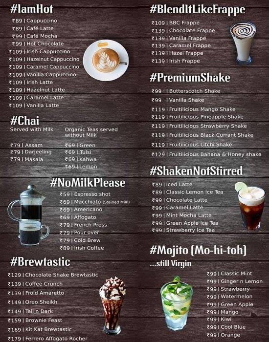 Menu at Brewberrys Cafe - The Coffee bar, Bareilly