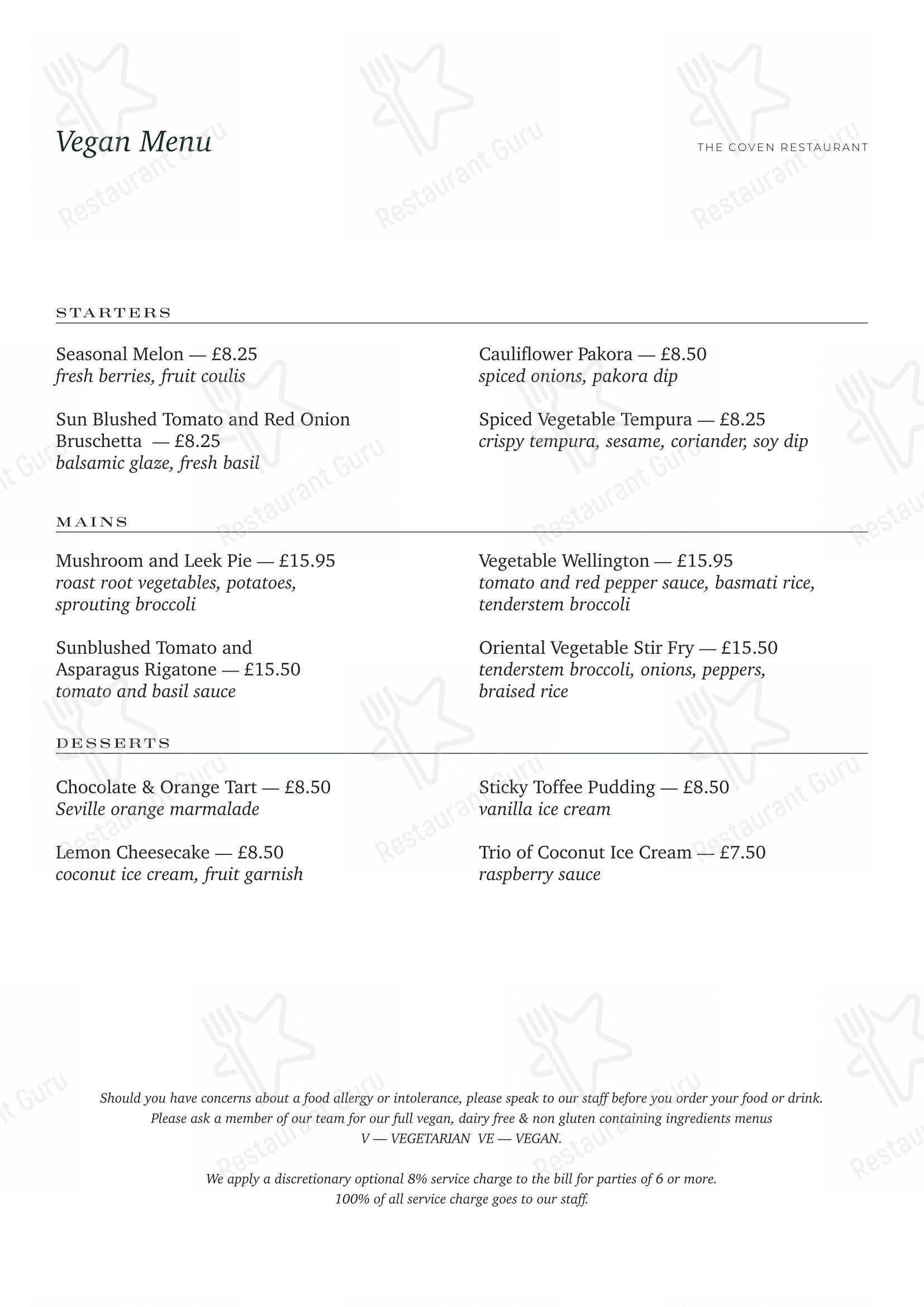 Menu at Brig o' Doon House Hotel cafe, Ayr