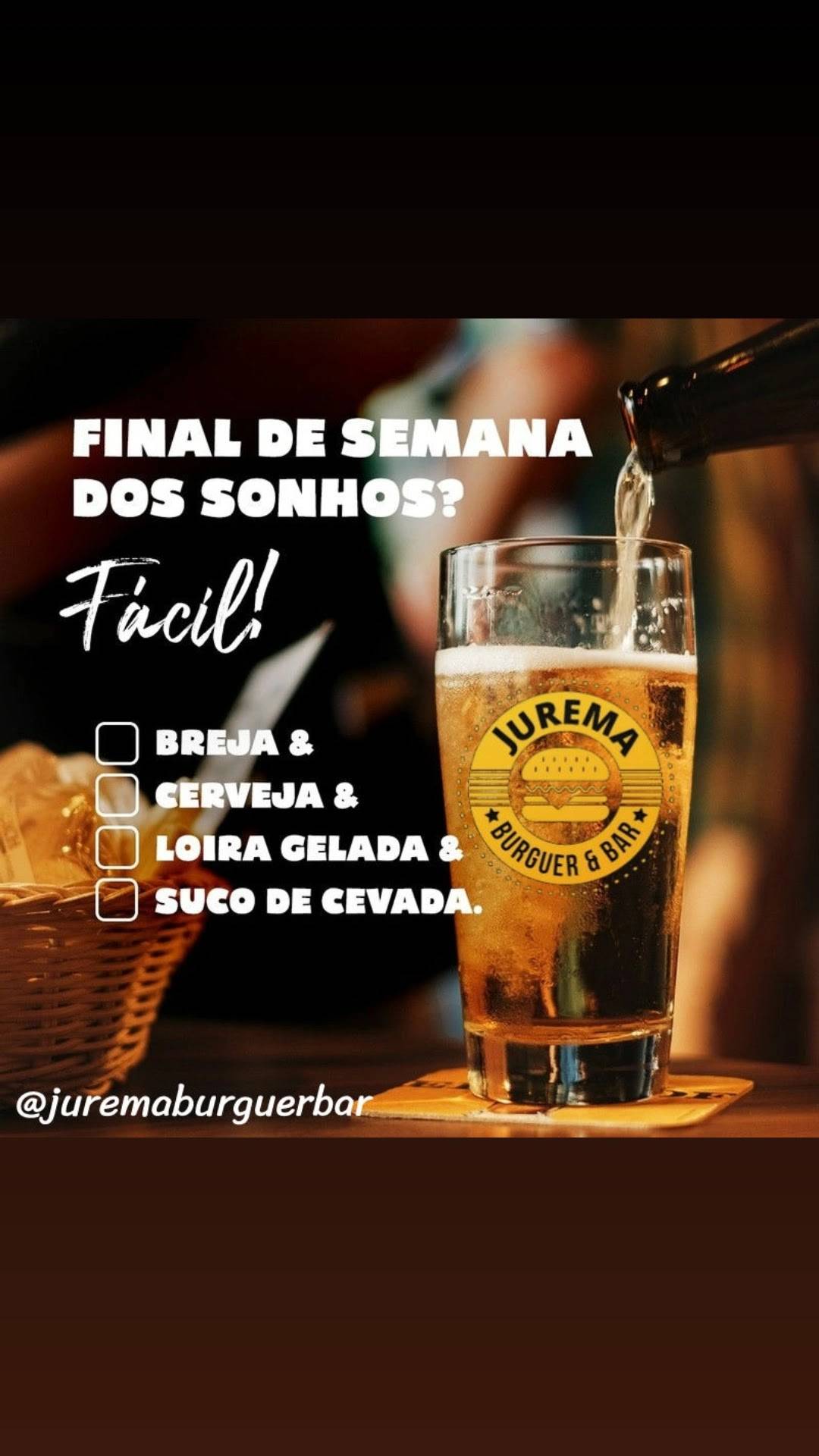 Menu at Jurema Burguer & Bar, Brumado