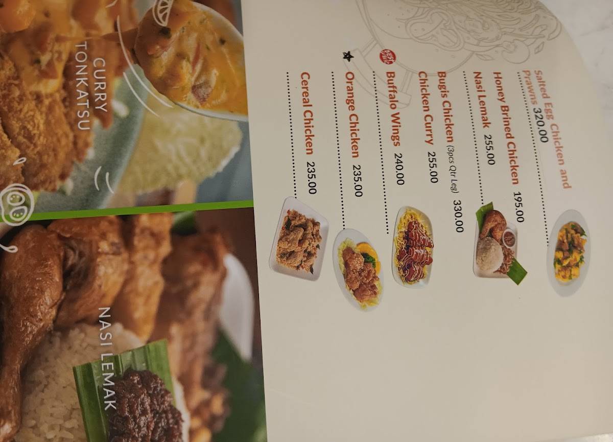 Menu at Bugis Chomp Chomp restaurant, Quezon City, 207 C Banawe St