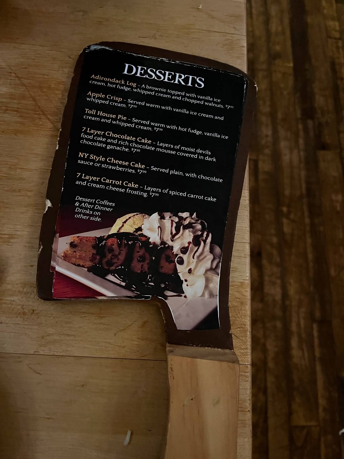 Menu at Butcher Block pub & bar, Plattsburgh