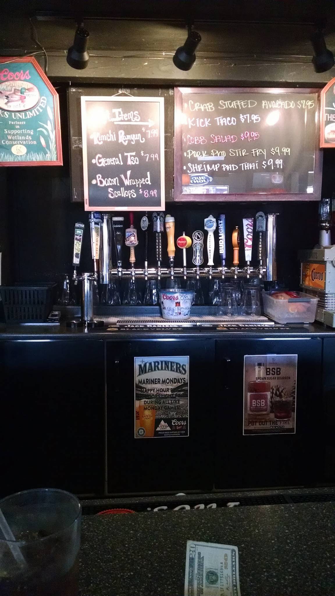 Menu at Buzz's Bar & Grill, Olympia