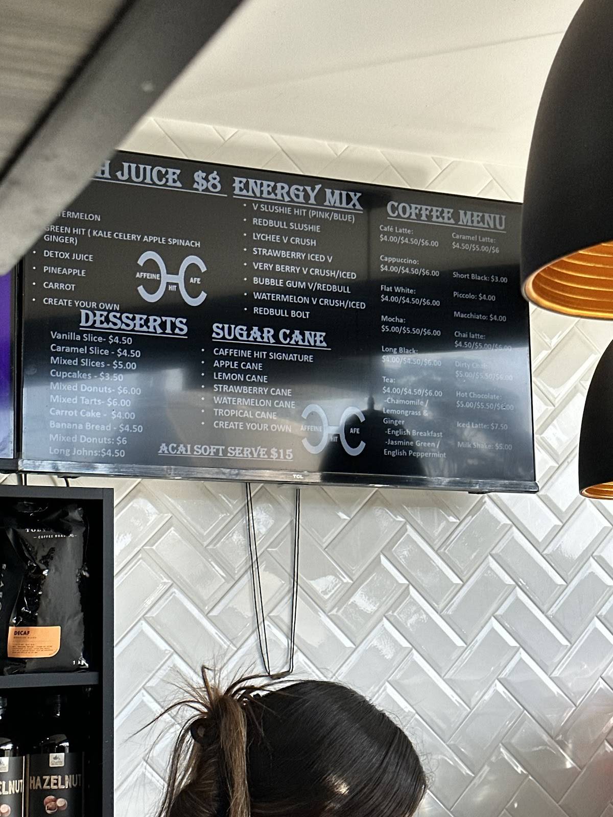Carta de CAFFEINE HIT CAFE, Old Guildford