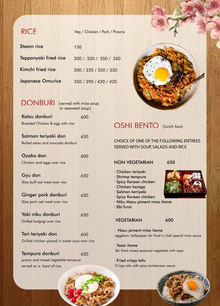 Menu at CHEF JAMES JAPANESE KITCHEN, Mumbai