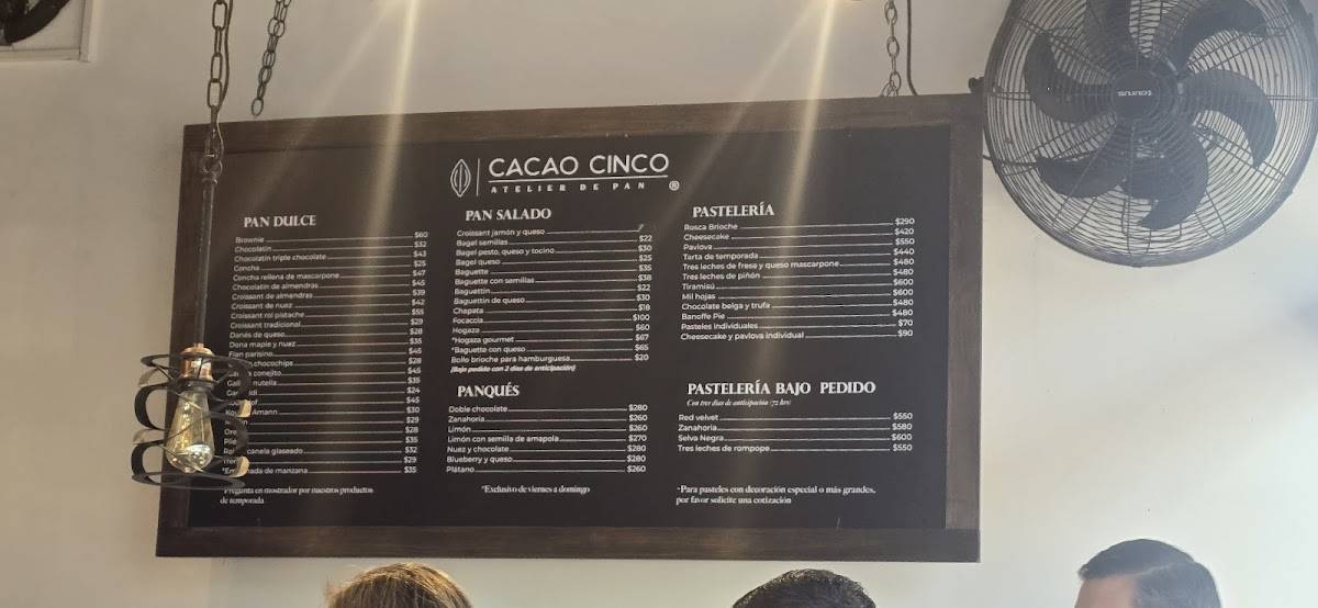Carta de Cacao Cinco, Naucalpan de Juárez