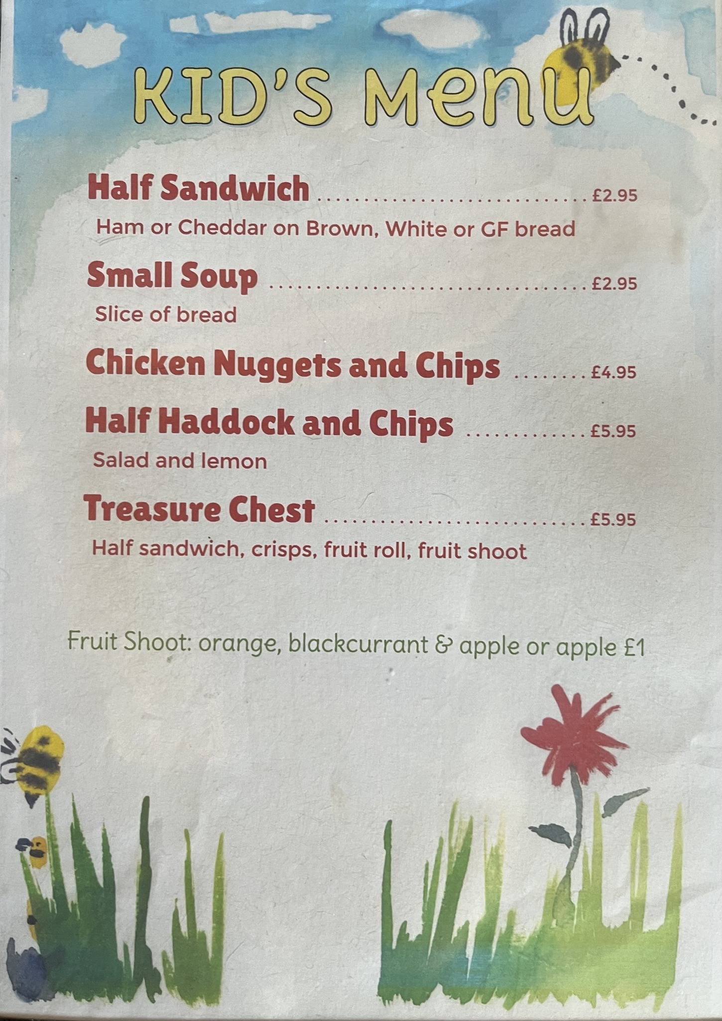 Menu at Café 80 restaurant, Perth