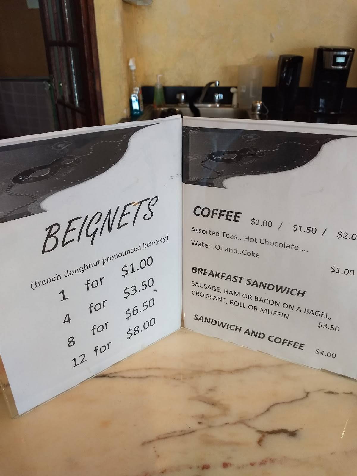 Menu at Cafe Beignet, Scranton