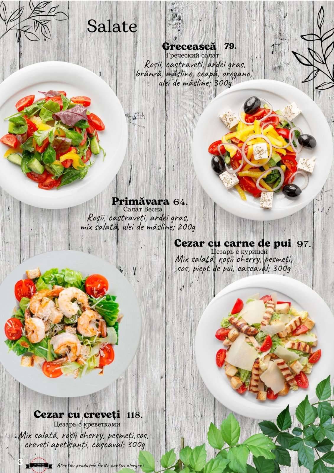 Menu at Cafe,, Casper '', Moldova