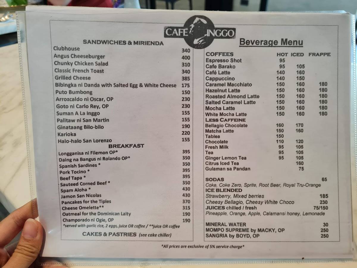Carta de Café Inggo 1587, Ciudad Quezon