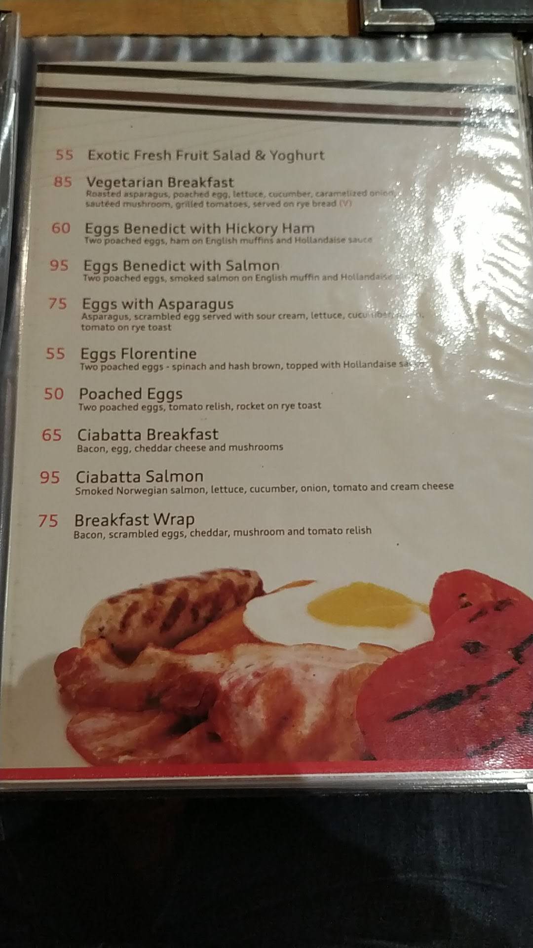 Menu at Cafe Traumerei, Bloemfontein, Shop 3-5