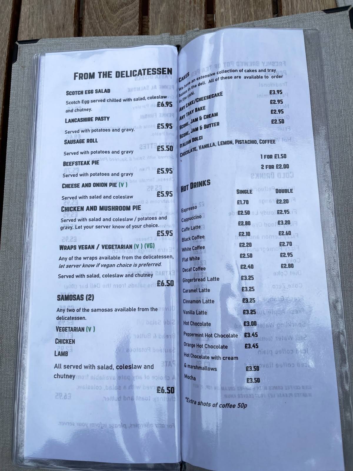 Menu at Crema Deli cafe, Congleton