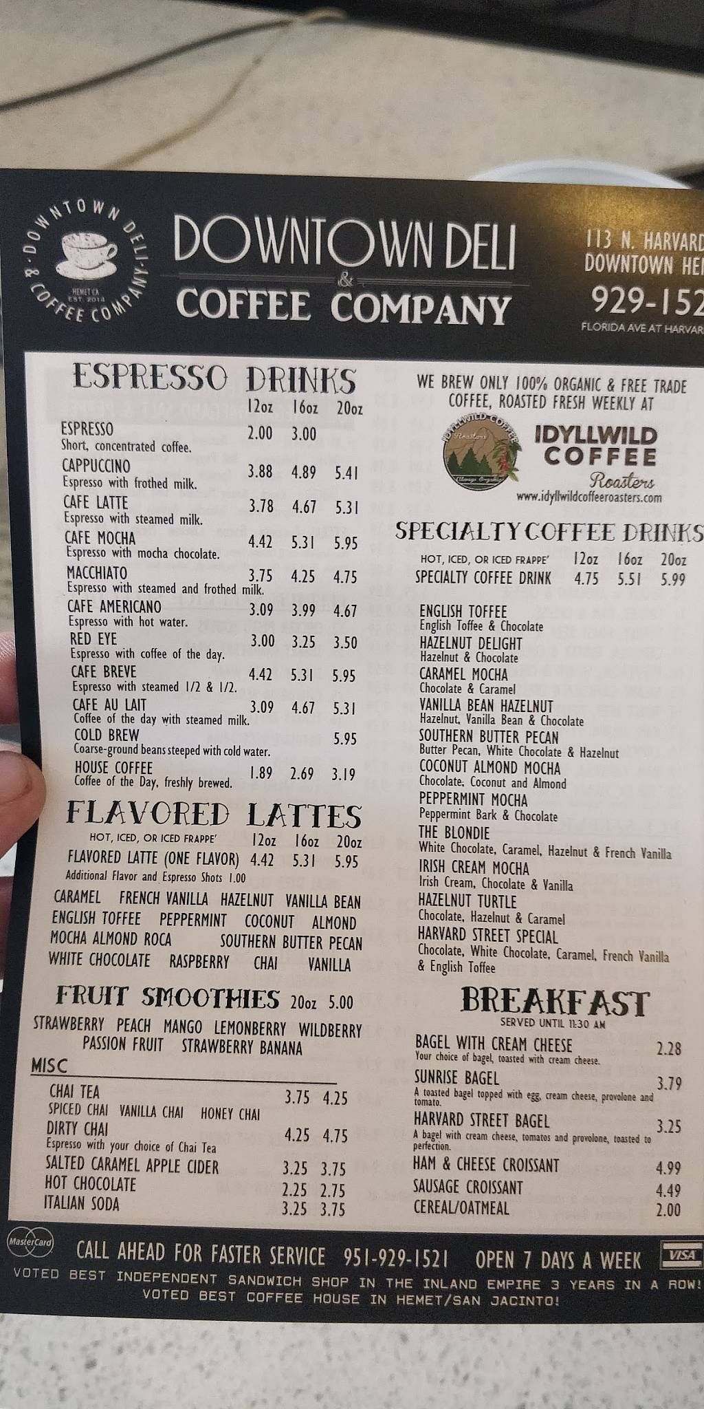 Downtown Deli And Coffee Company at John Heidt blog