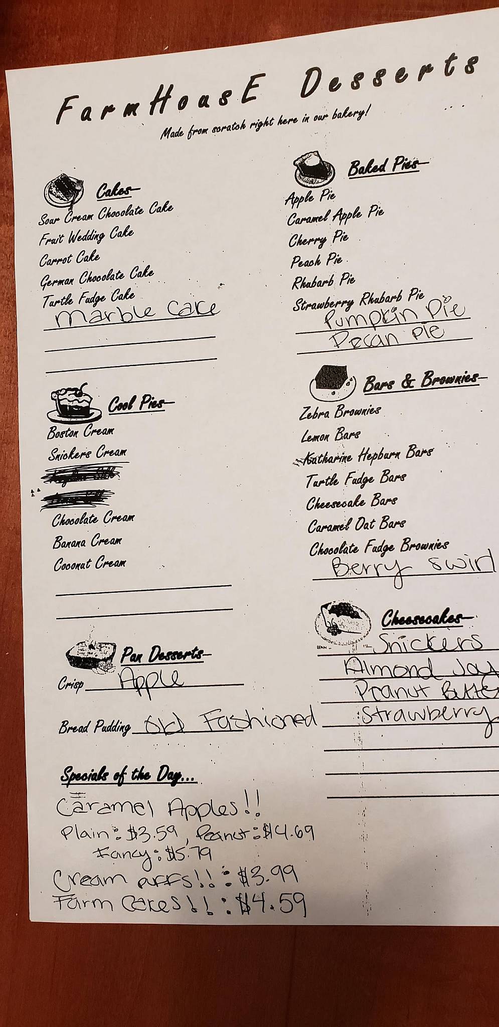 Menu at FarmHouse Cafe & Bakery, Omaha