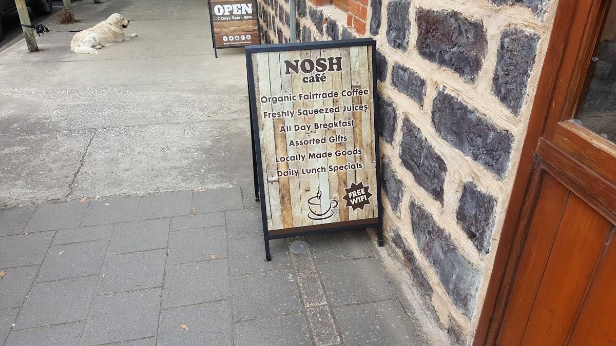 Menu at Four Seasons of Nosh cafe, Tanunda