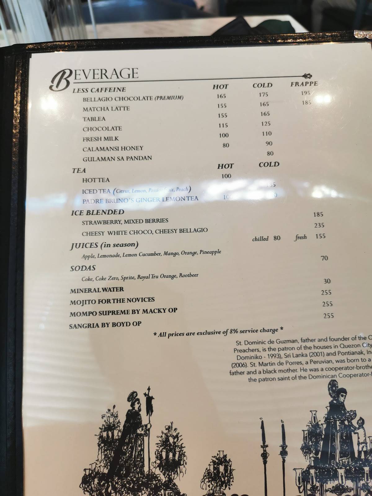 Menu at Café Inggo 1587 cafe, Quezon City