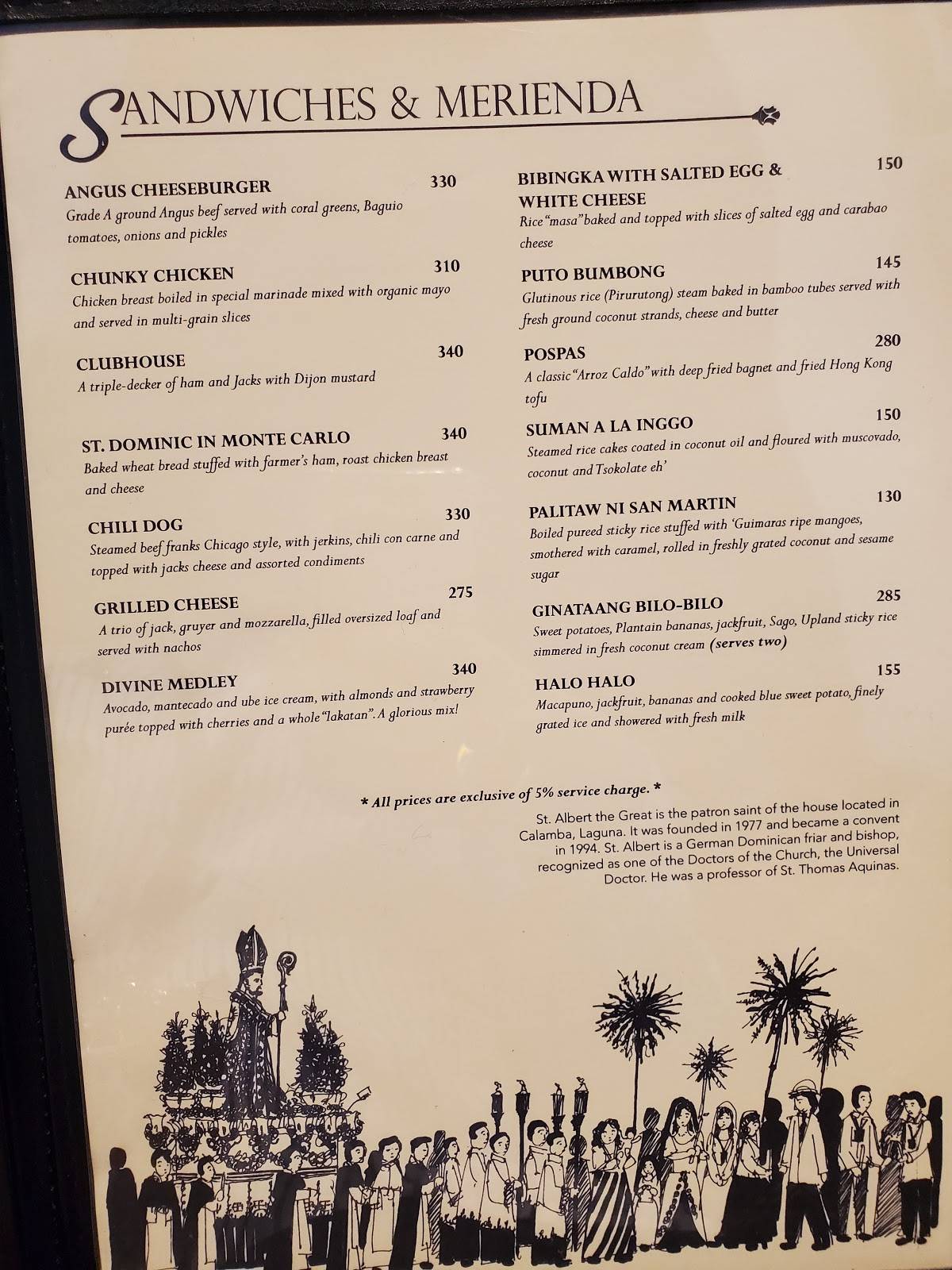 Menu at Café Inggo 1587 cafe, Quezon City