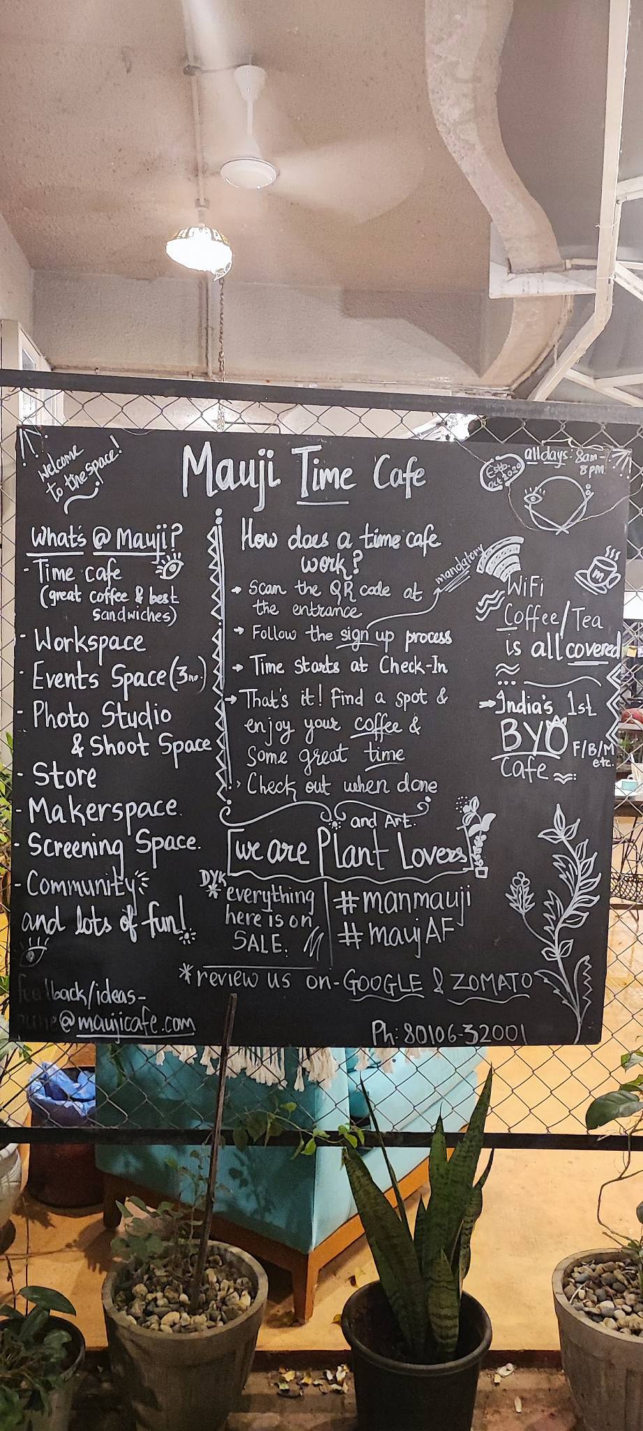 Menu at Mauji - The Time Cafe, Pune