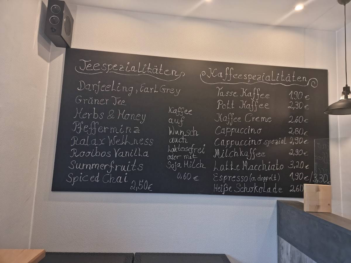 Speisekarte von Café Mitte cafe, Helmstedt, Südertor 12