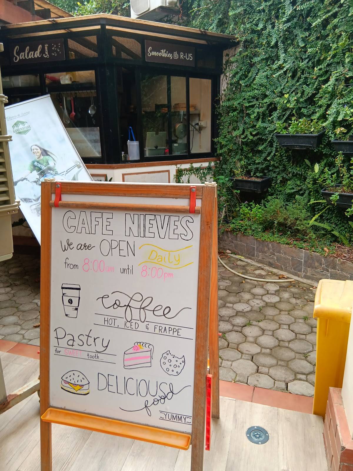 Menu at Cafe Nieves, San Mateo