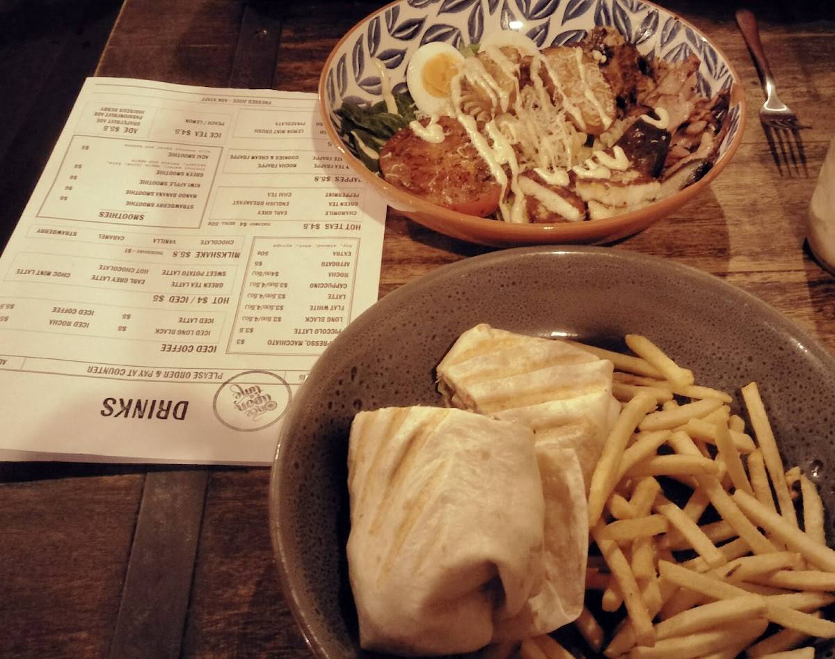 Menu at Cafe Once Upon a Time, West Ryde