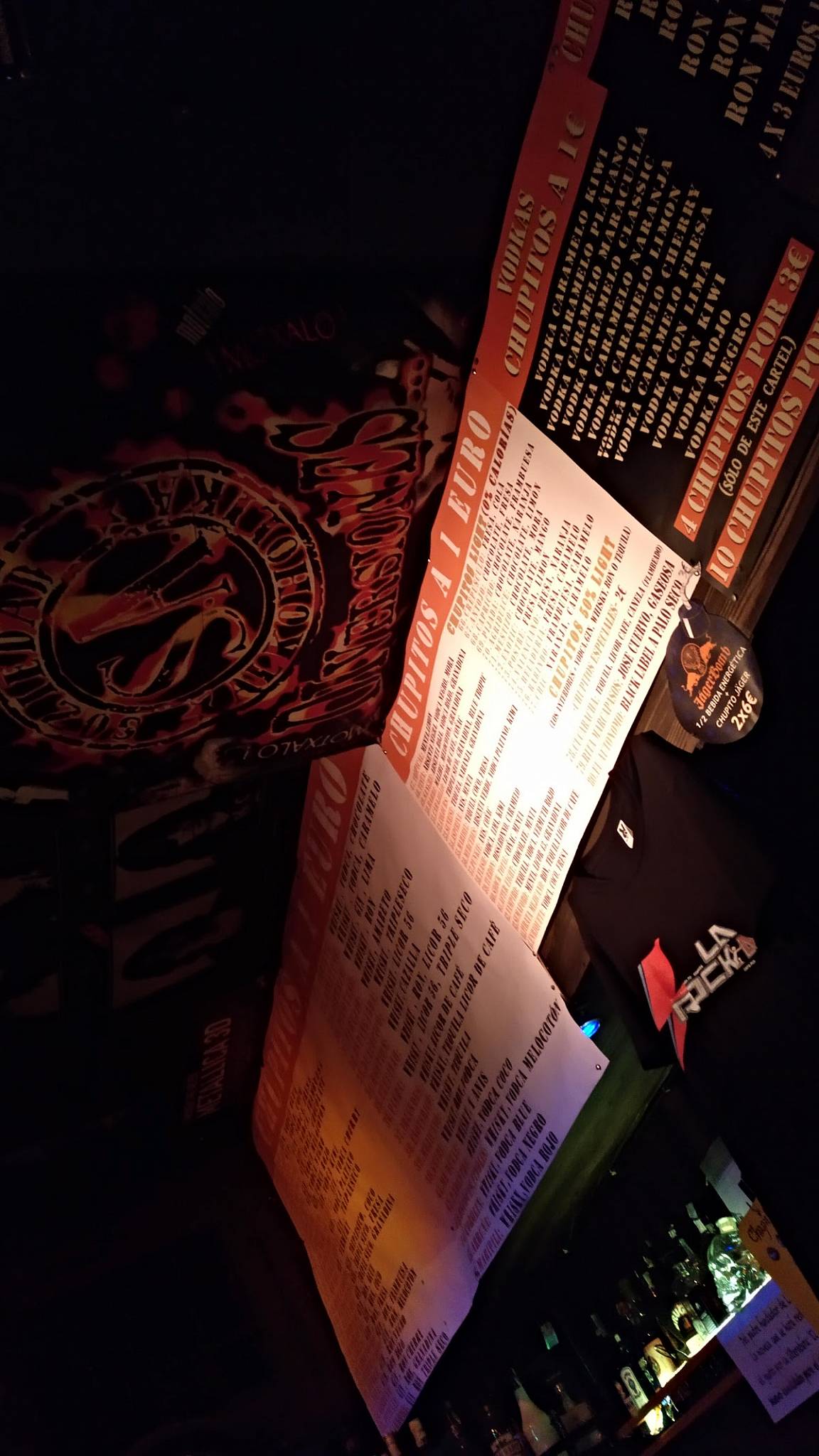 Carta de La Rocka Café Pub, Granada