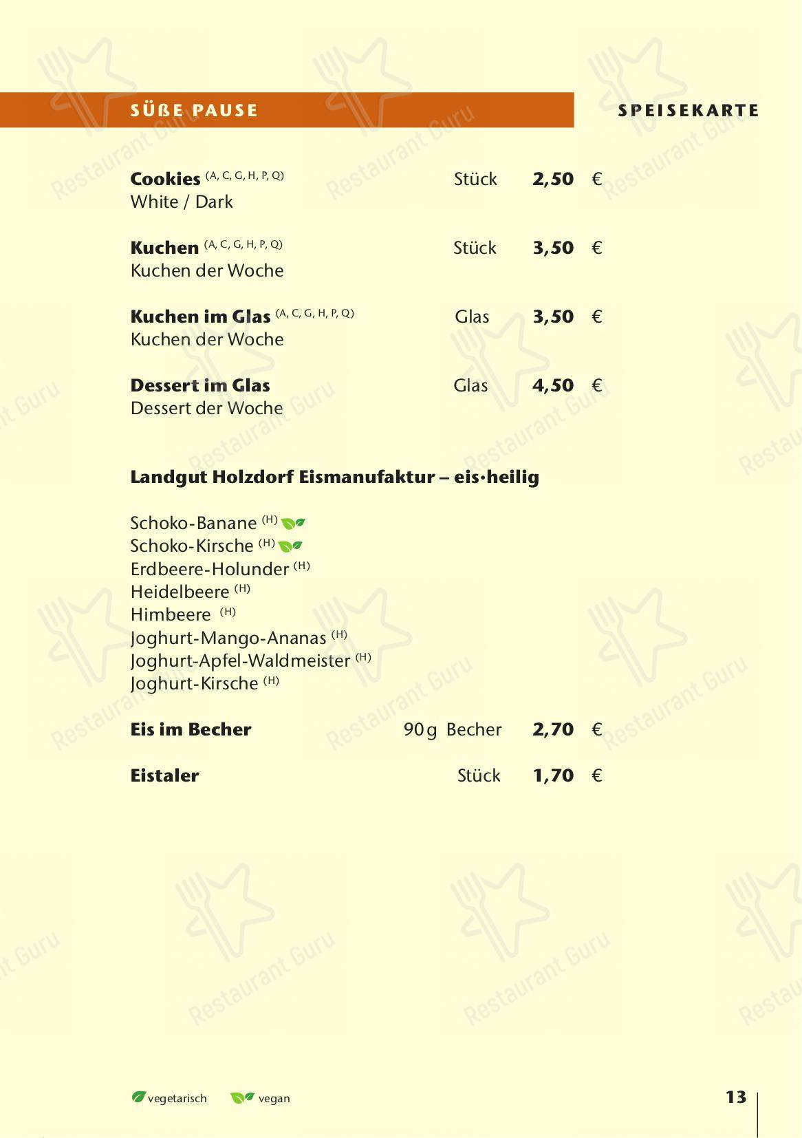 Speisekarte von SAMOCCA Café Weimar restaurant, Weimar