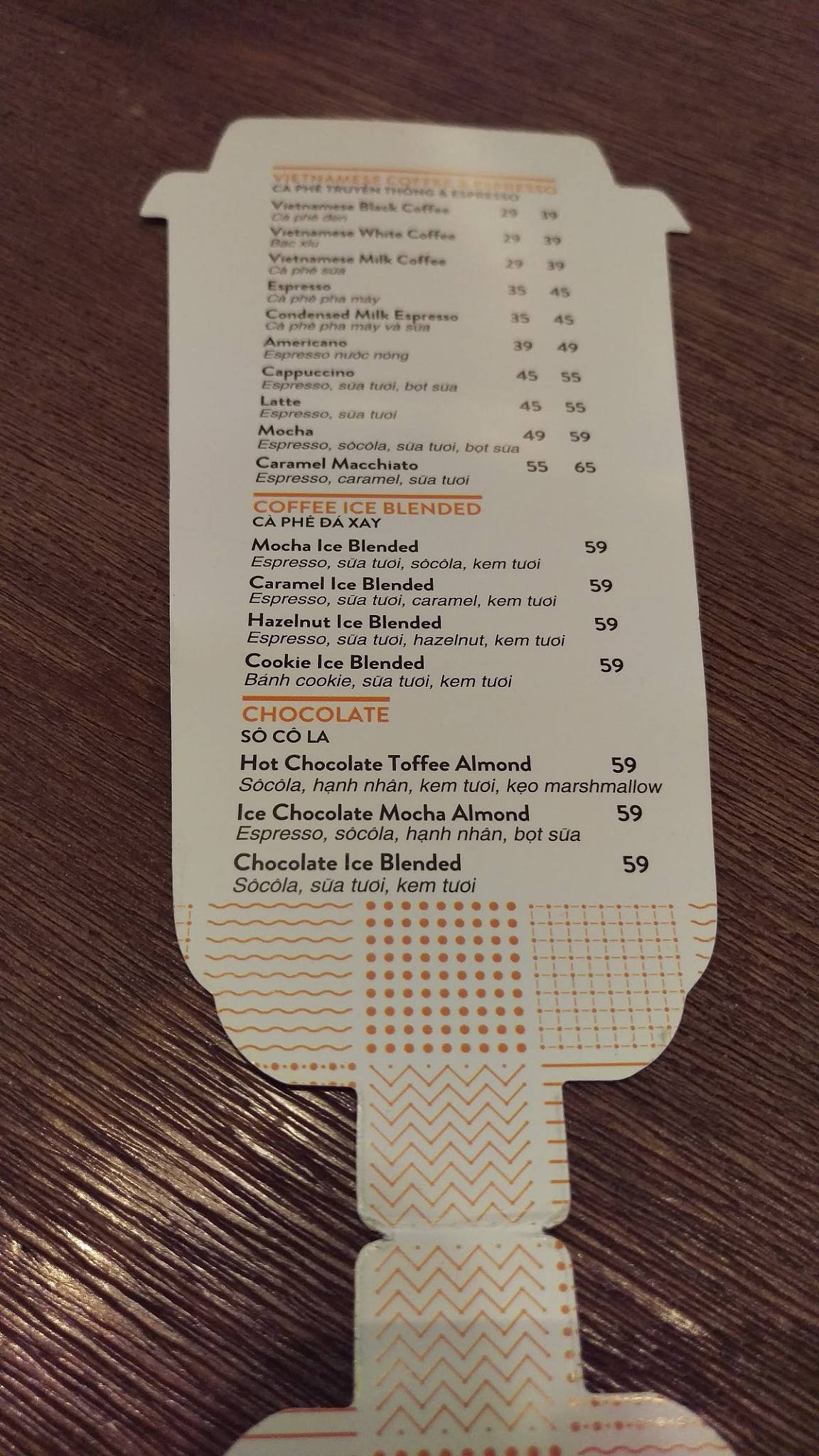 Menu at The Coffee House - Hoàng Cầu, Hanoi, 68A P. Hoàng Cầu