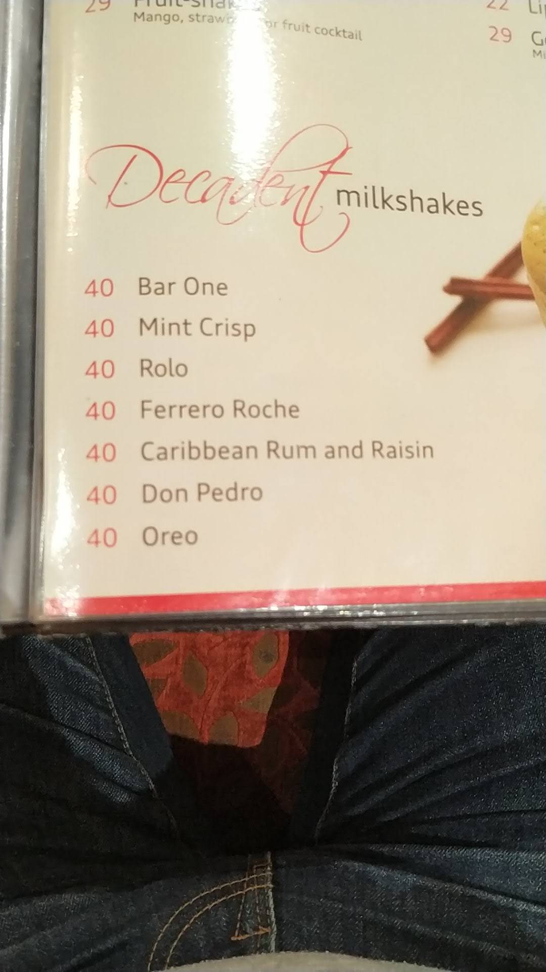 Menu at Cafe Traumerei, Bloemfontein, Shop 3-5