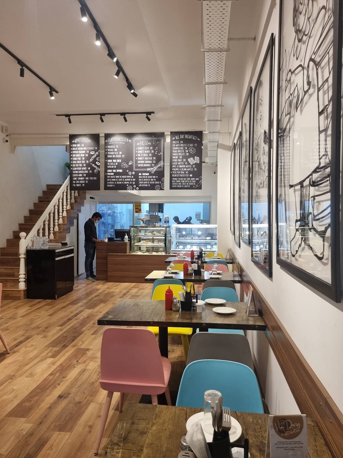 Menu at Writer's Café, Puducherry