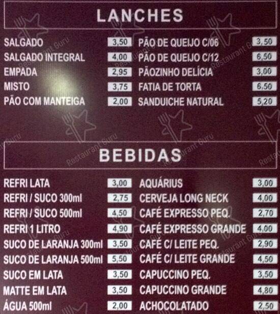 Menu em Café com Pão, Salvador