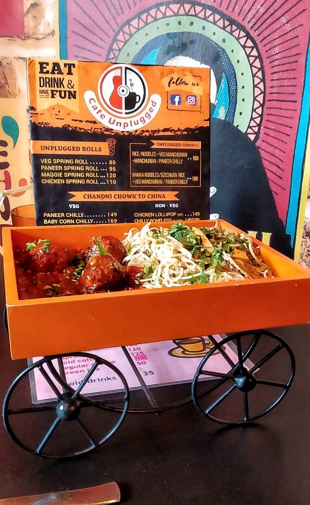 Menu at Cafe unplugged, Patna, AMS park