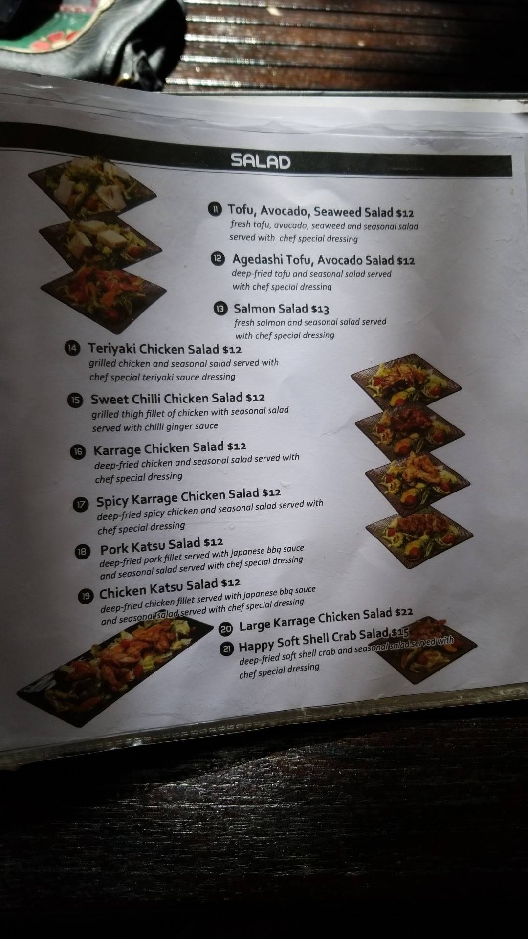 Menu at Happy 4 10 restaurant, Cairns