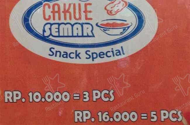Menu at Cakue Semar, Bandung, Floating Market