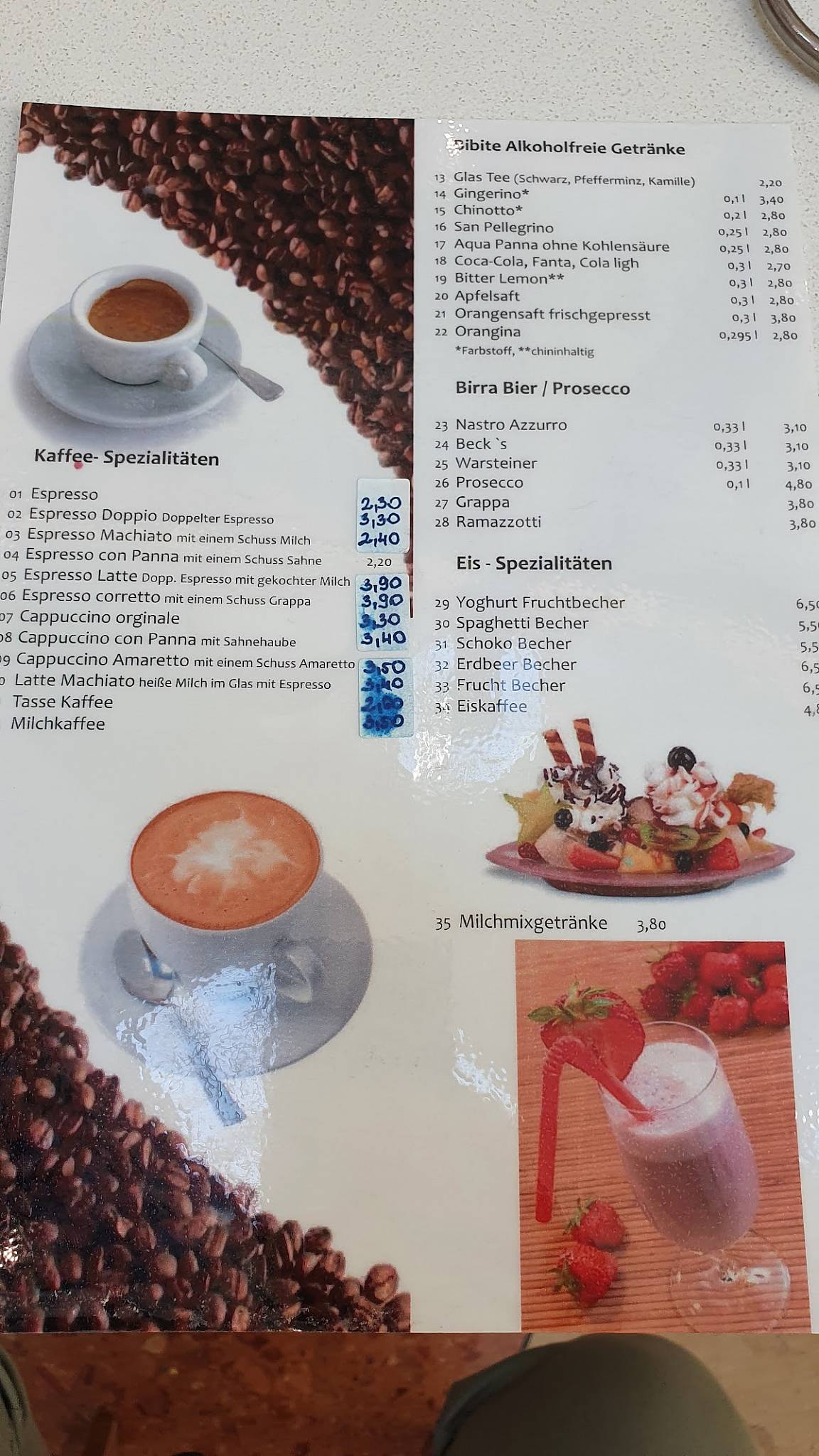 Speisekarte von Calabrese, Ludwigsburg