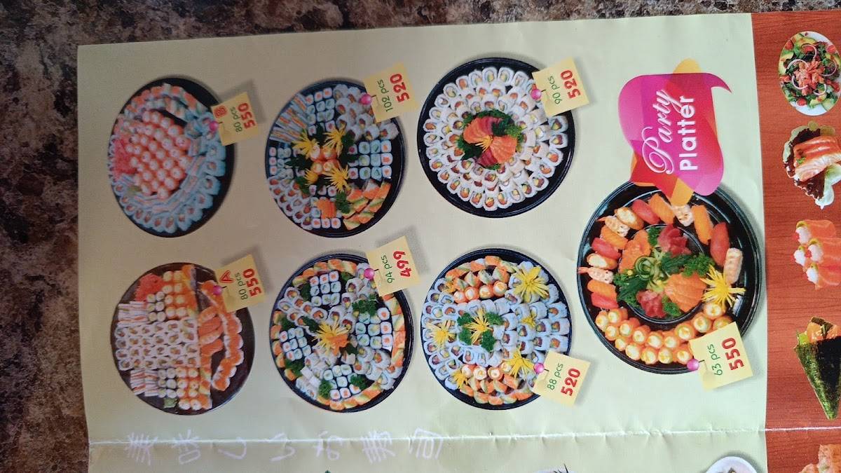 Menu at Urban Sushi & Chinese restaurant, Cape Town