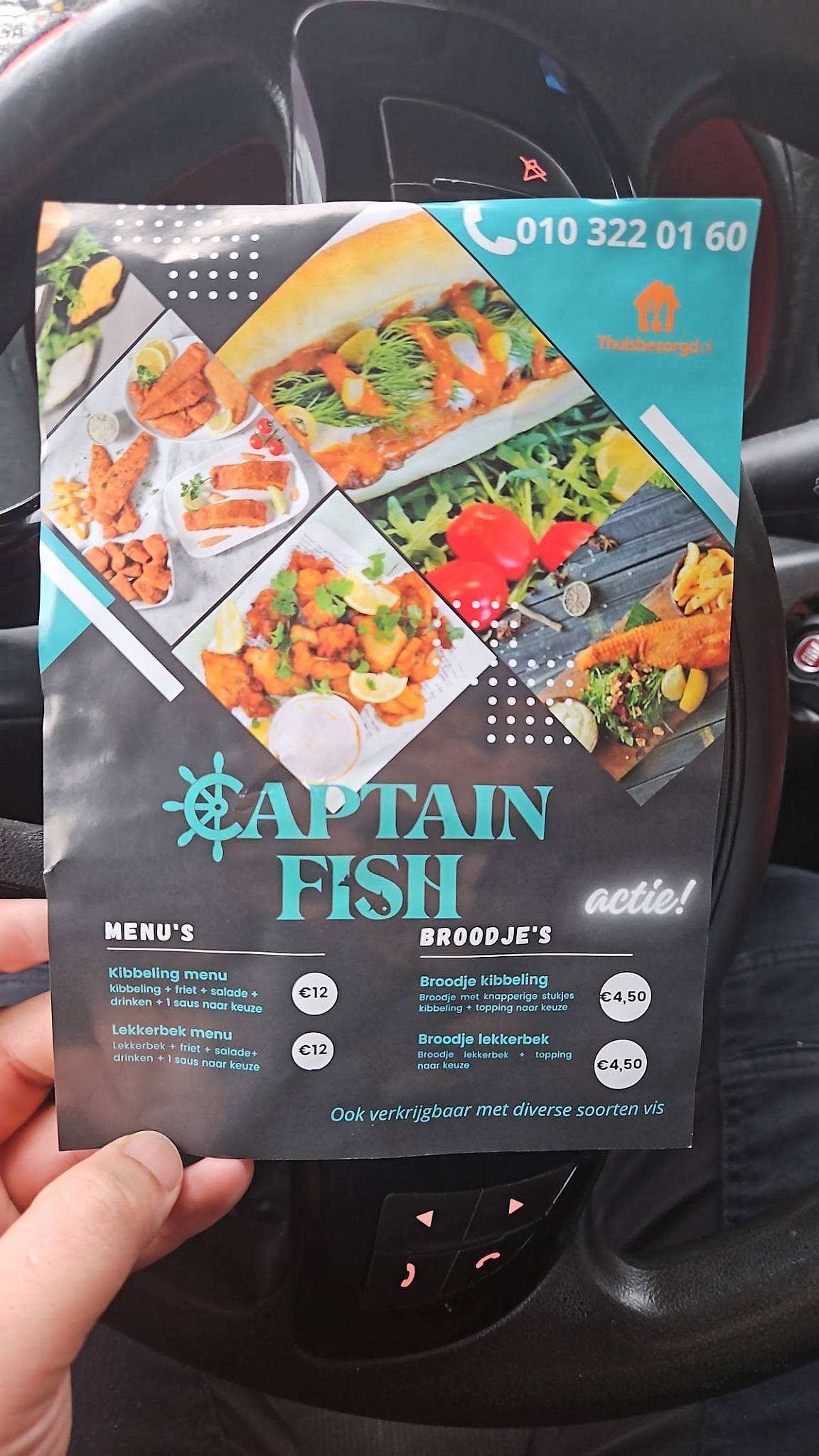Menu au Captain Fish - Bestel via onze eigen webshop!, Rotterdam