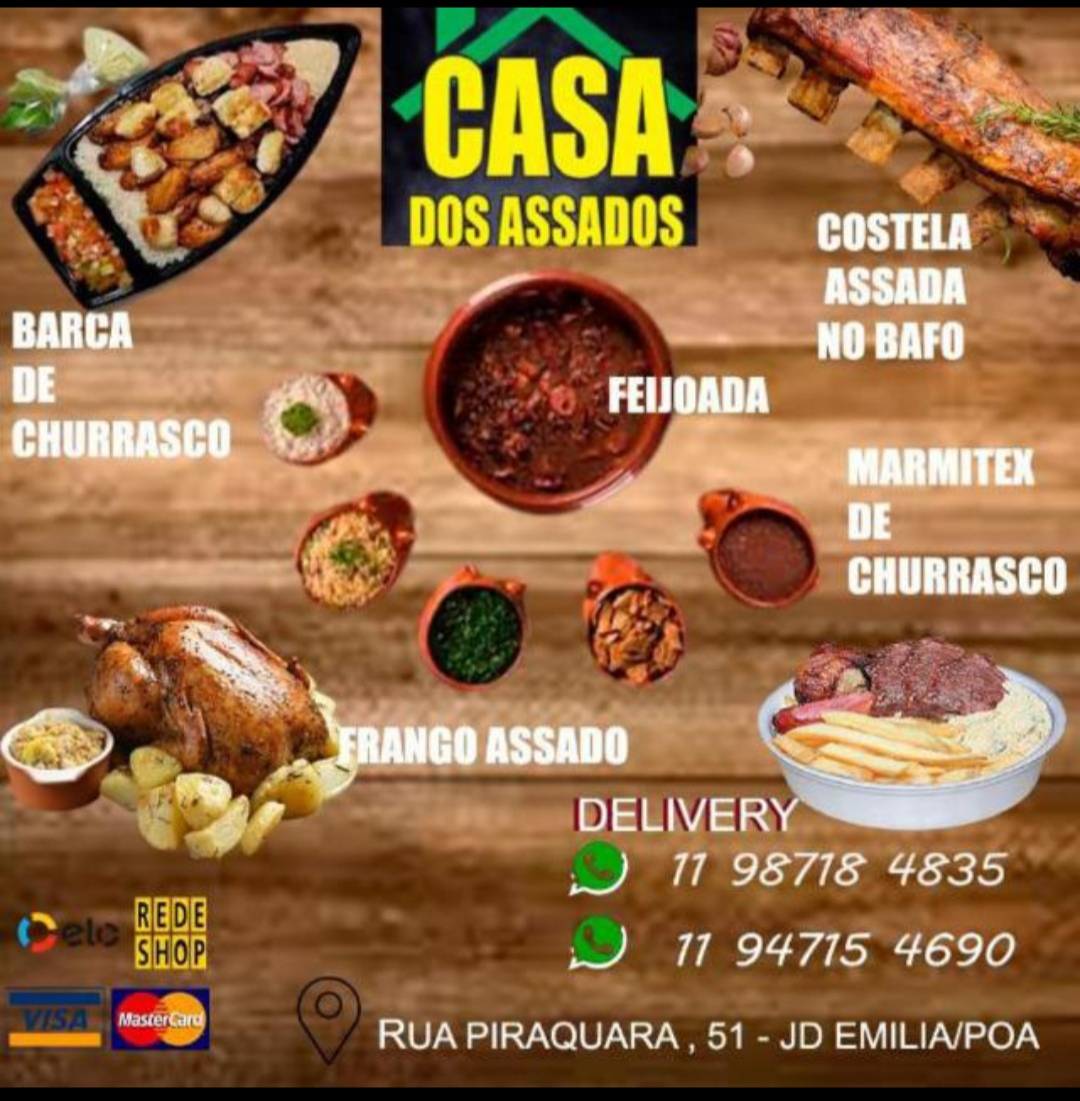 Menu em Casa dos Assados Poa restaurante, Poá