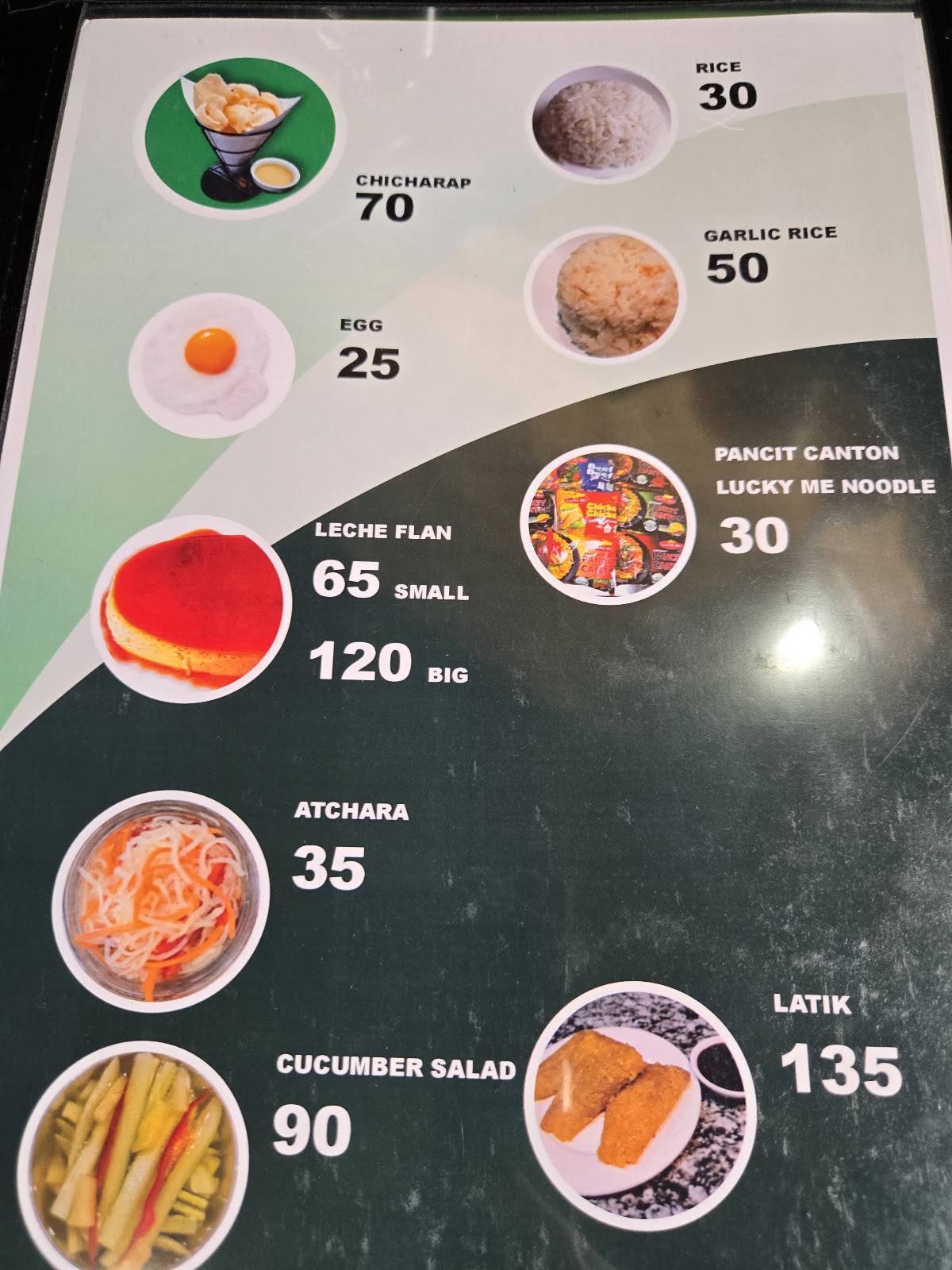 Menu at Maco Manok restaurant, Cebu City, 8WV7+7CF