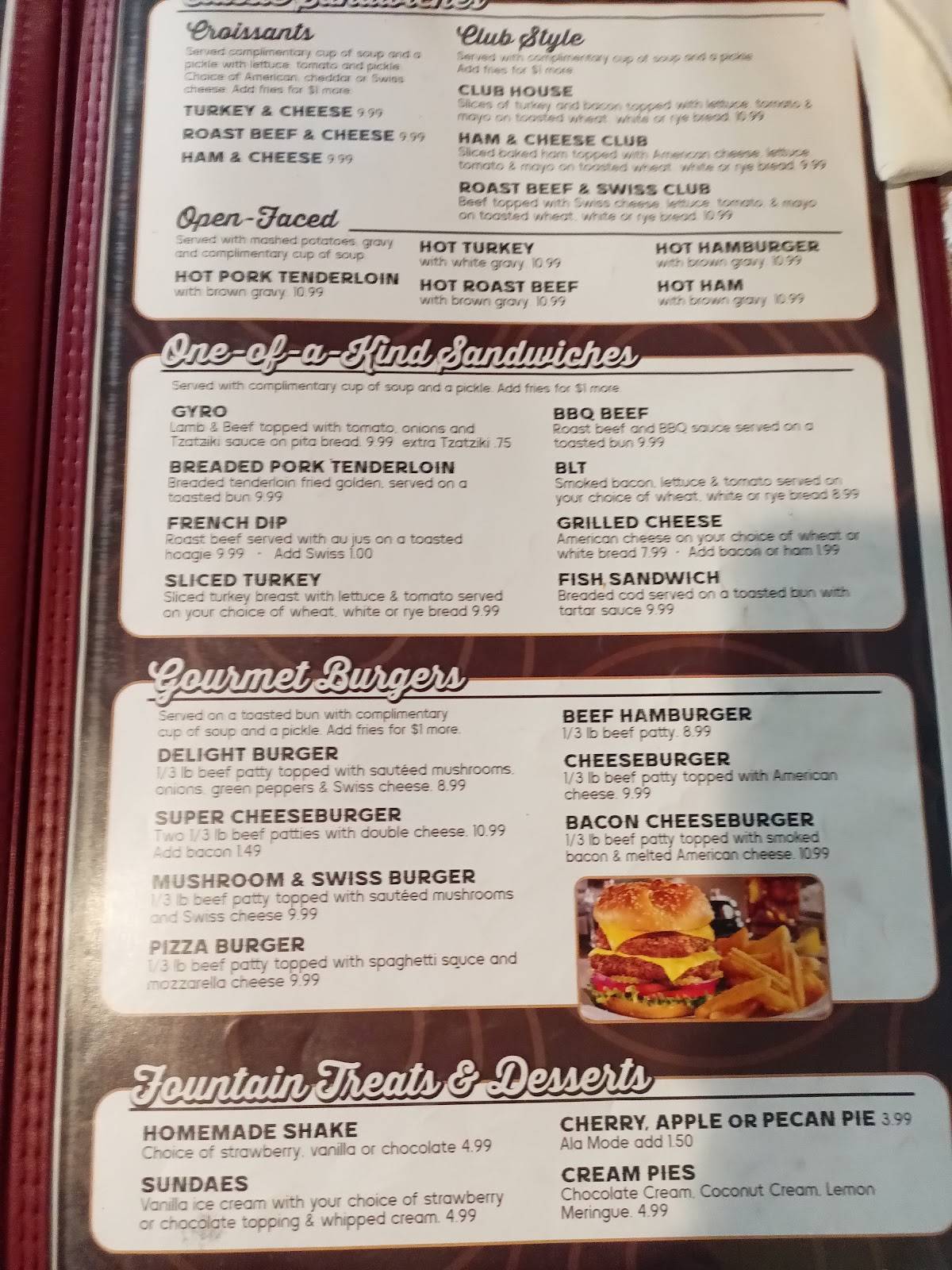 Menu at Round Table Family Restaurant, Centralia