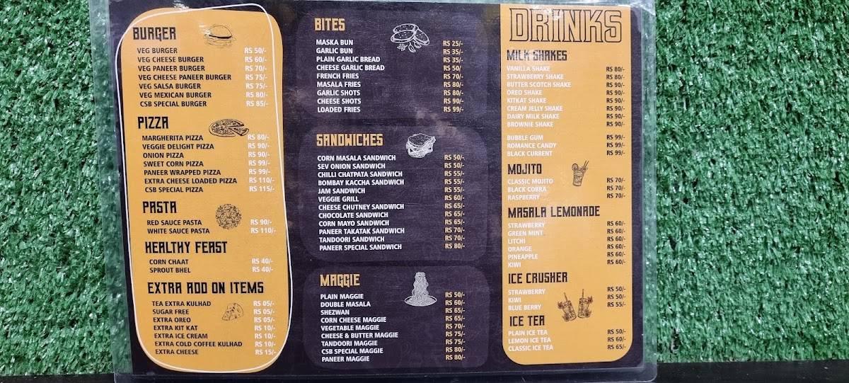 Menu At Chai Sutta Bar Amritsar 169